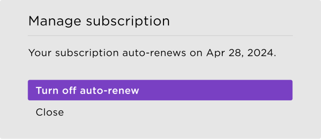How to turn off auto-renew and cancel a subscription|Cancel a subscription